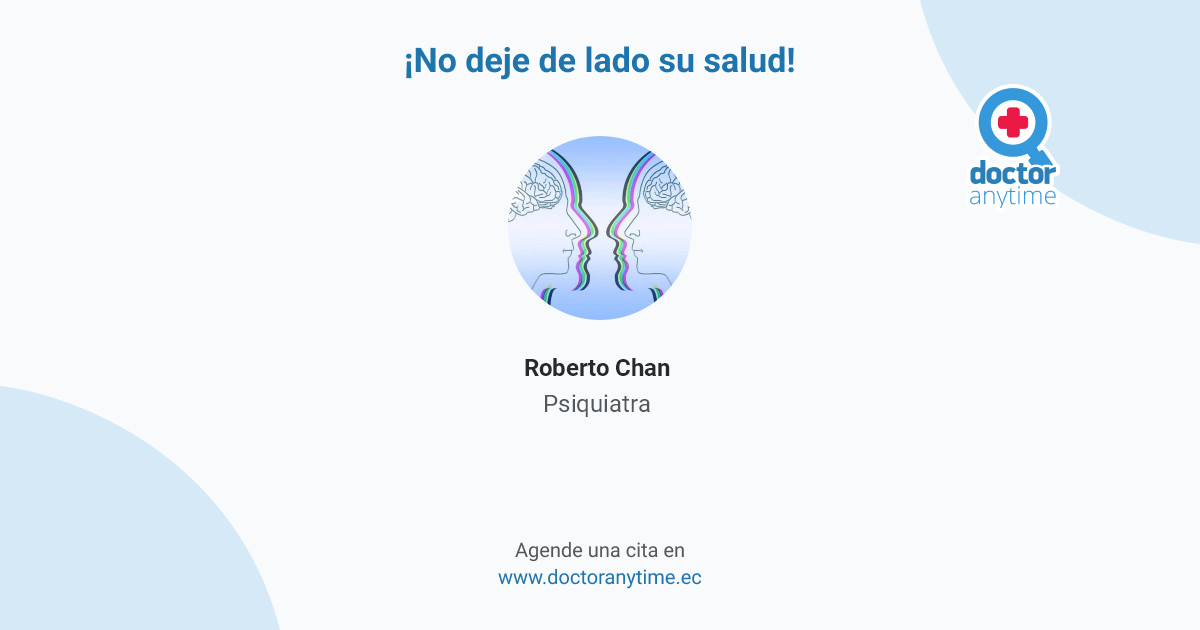Roberto Chan, Psiquiatra en Quevedo | Agenda una cita online